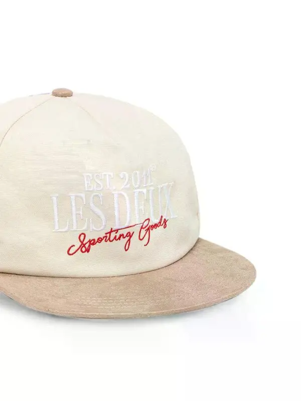 LES DEUX Logo Peaked Cap - Neutrals