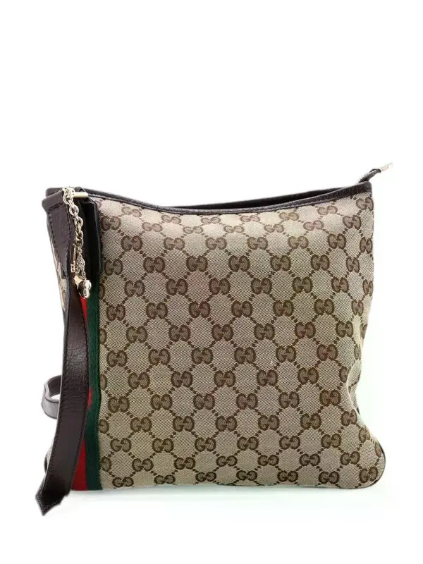 Gucci Jolicoeur Messenger Bag Gg Canvas Crossbody Bag - Brown