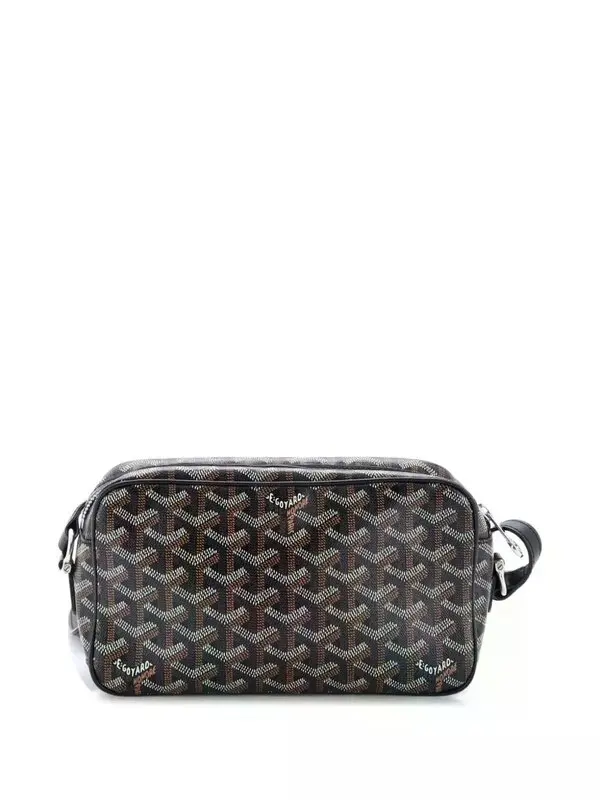 Goyard Cap Vert Bag Printed Coated Canvas Crossbody - Black