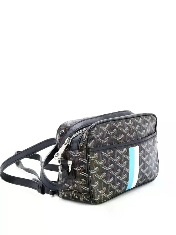Goyard Cap Vert Bag Printed Coated Canvas Crossbody - Black