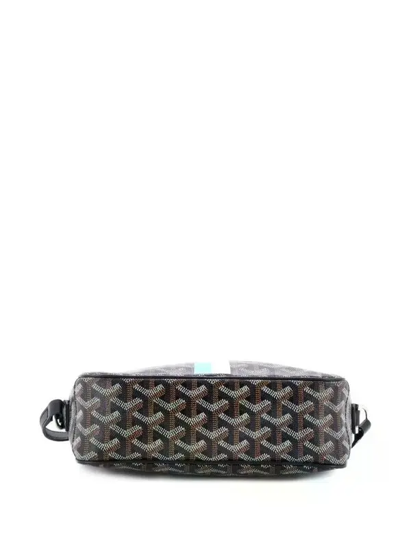 Goyard Cap Vert Bag Printed Coated Canvas Crossbody - Black