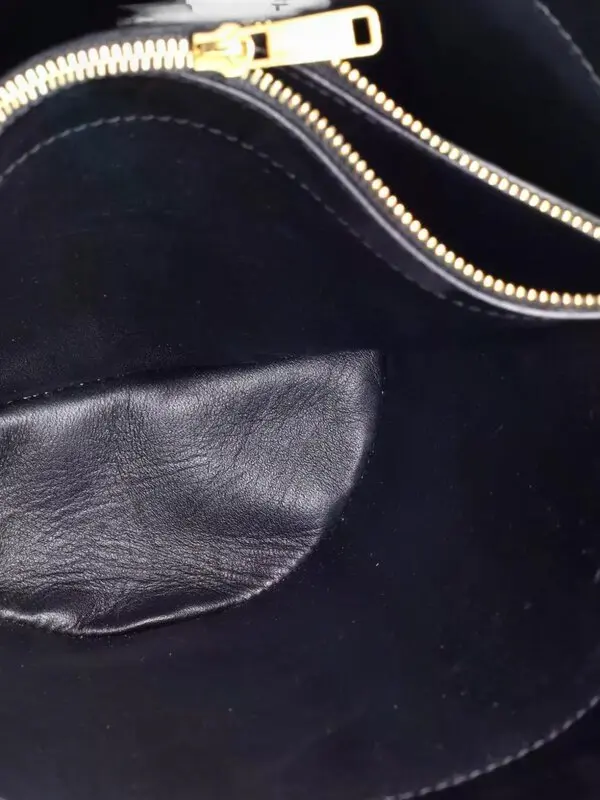 Celine Triomphe Shiny Calfskin Bucket Bag