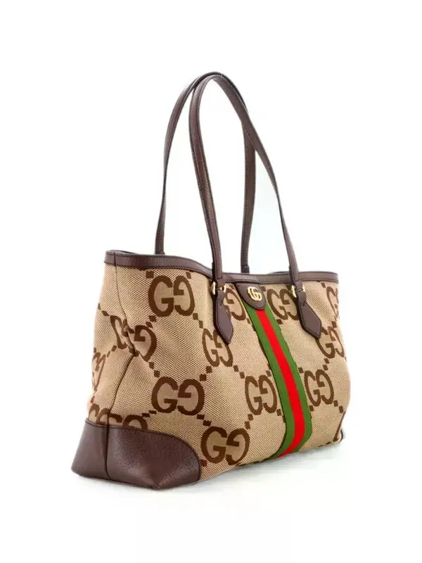 Gucci Ophidia Shopping Jumbo Gg Canvas Medium Tote Bag