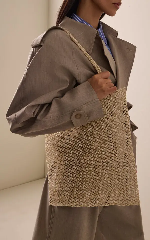 CORDERA Handmade Beaded Tote Bag