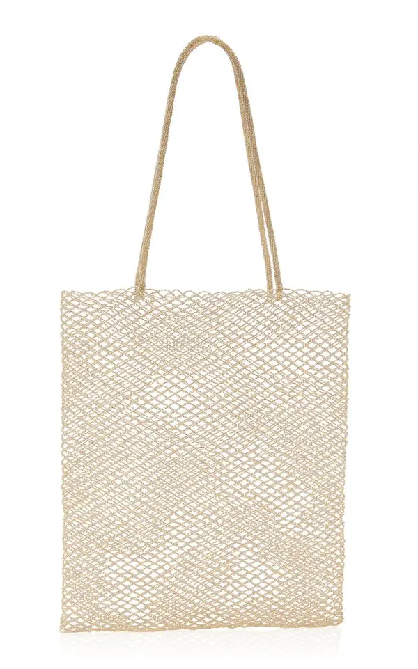CORDERA Handmade Beaded Tote Bag
