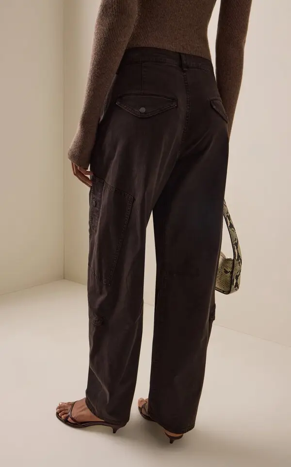 Citizens Of Humanity Flight Pleated Cotton-blend Wide-leg Pants