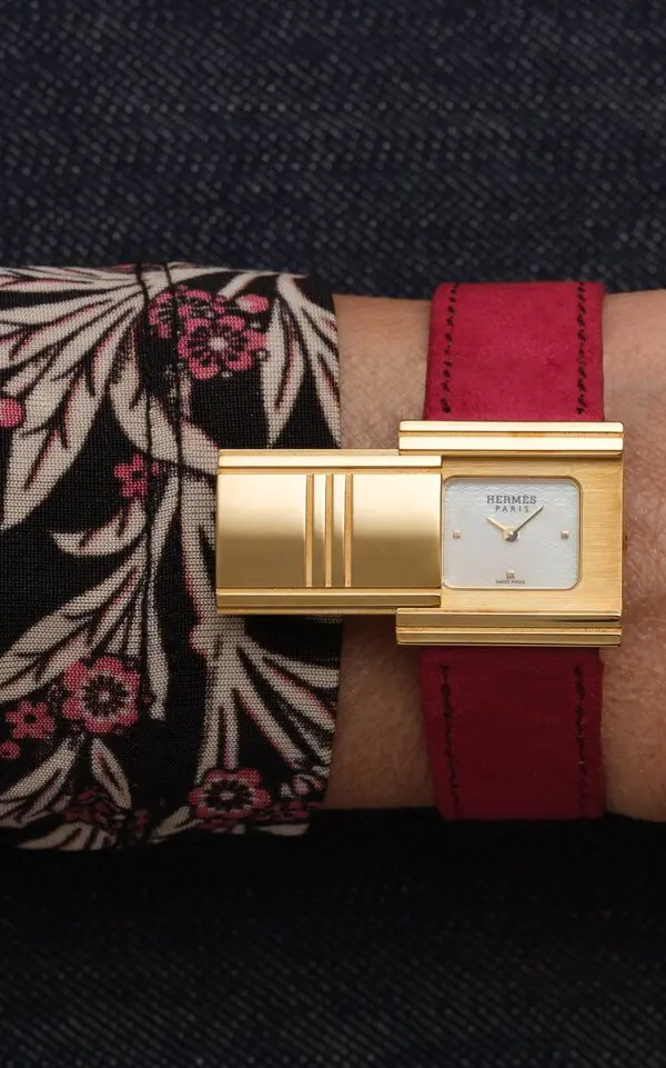 STEPHANIE WINDSOR Hermès Vintage And Leather Watch