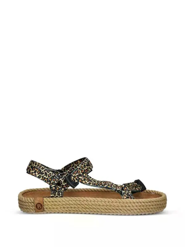 BOHONOMAD Leopard-print Touch-strap Espadrilles - Neutrals
