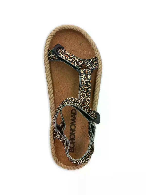 BOHONOMAD Leopard-print Touch-strap Espadrilles