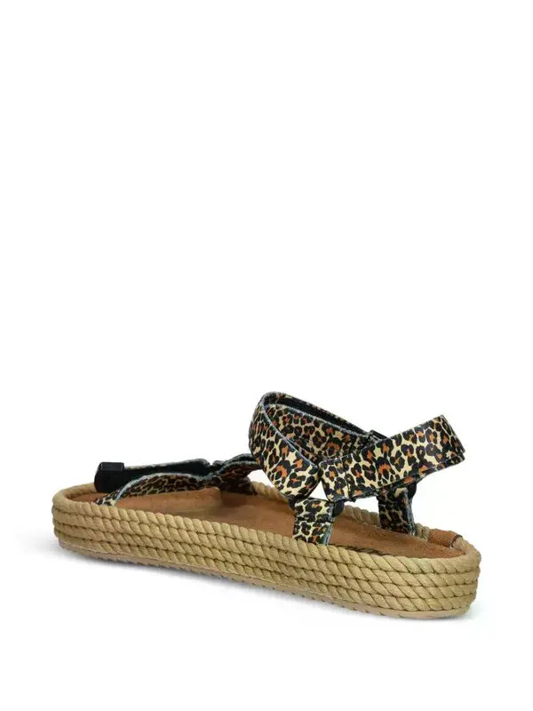 BOHONOMAD Leopard-print Touch-strap Espadrilles