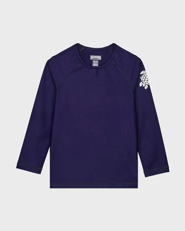 Vilebrequin Long Sleeves Rashguard Solid Rashguard Glassy - Blue