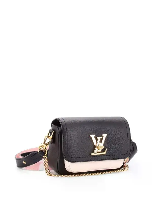 LOUIS VUITTON Lockme Tender Handbag Leather Crossbody Bag