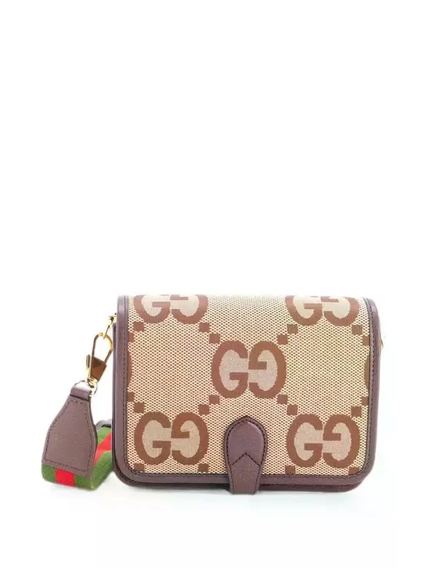 Gucci Jumbo Gg Canvas Small Messenger Bag