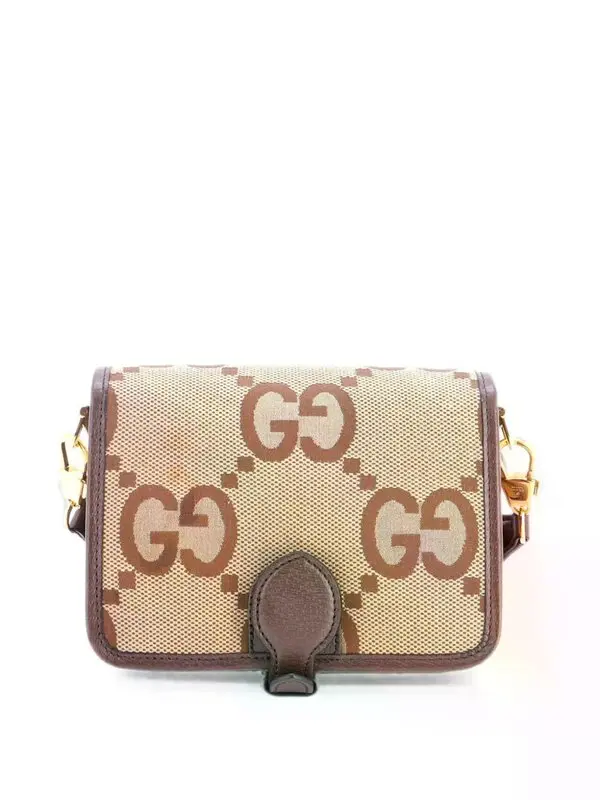 Gucci Jumbo Gg Canvas Small Messenger Bag