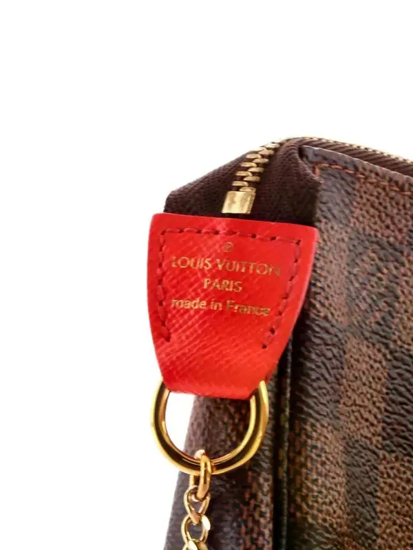 LOUIS VUITTON Limited Edition Damier Pochette Accessoires Mini Clutch Bag