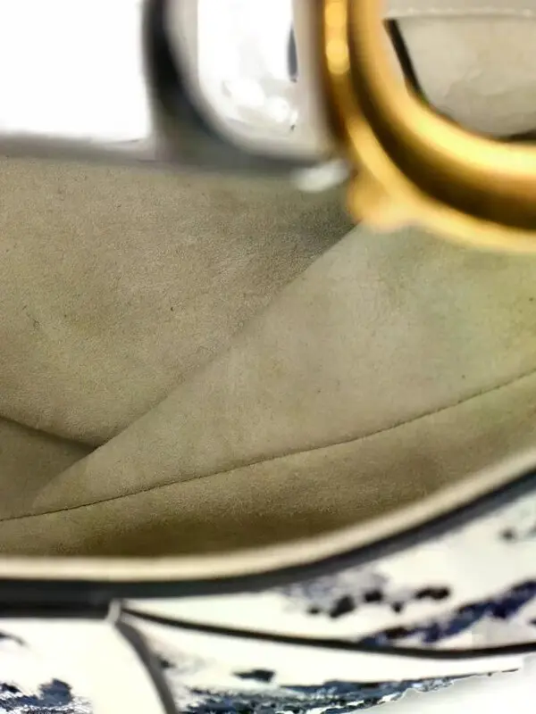 Dior Embroidered Leather Saddle Bag