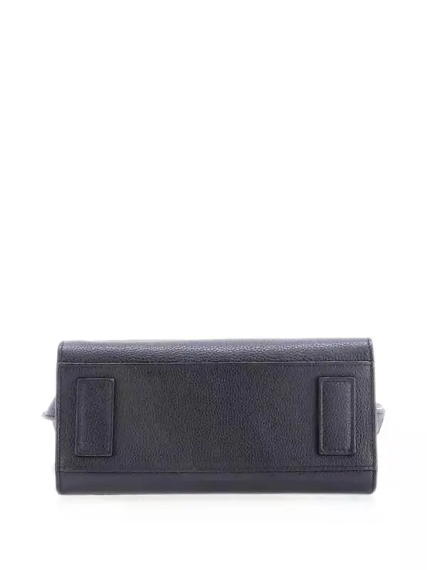 Saint Laurent Leather Nano Tote Bag - Black