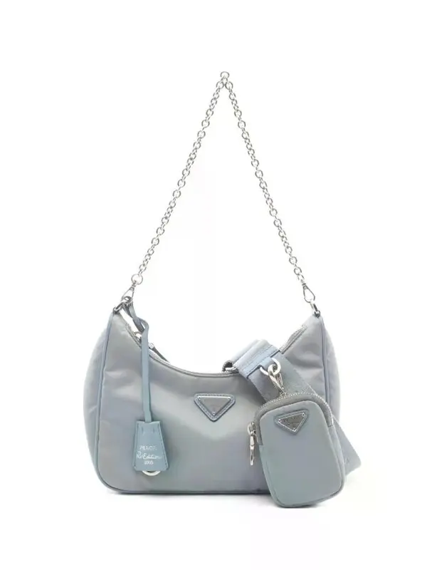 Prada Re-edition 2005 Chain Shoulder Bag - Blue