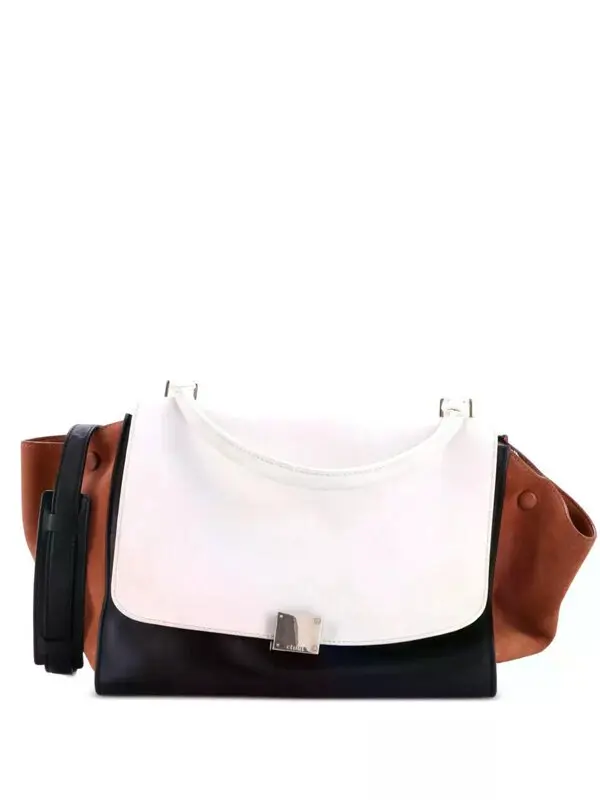 Celine Tricolor Trapeze Satchel - Multicolour