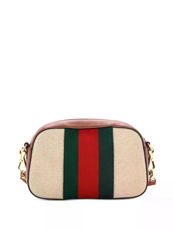 Gucci Vintage Web Canvas Crossbody Camera Bag - Brown