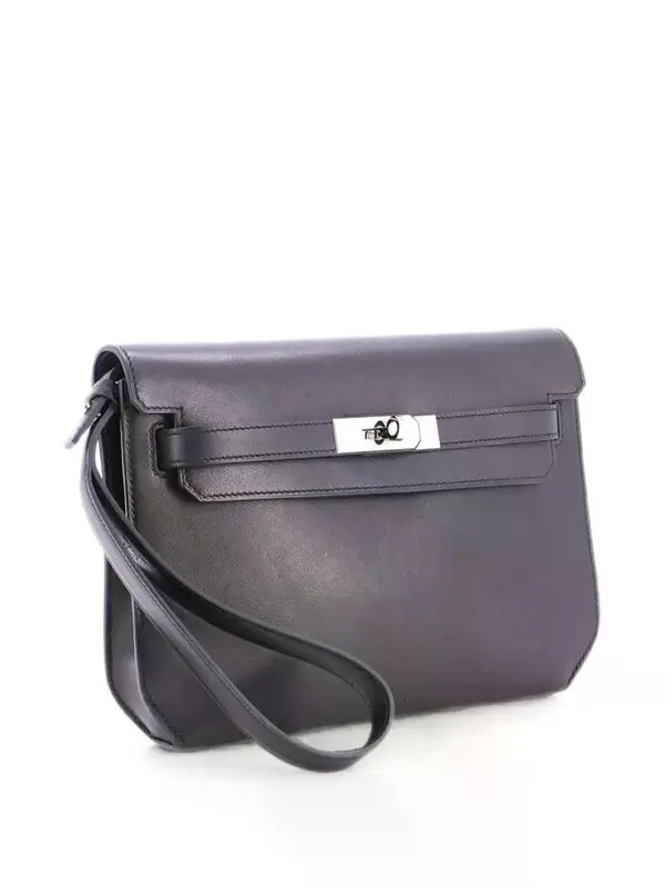 Hermès Kelly Depeches Pouch Evergrain 25 Clutch Bag