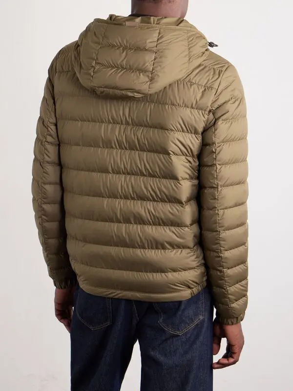 Moncler Quilted Down Jacket With Drawstring Hood