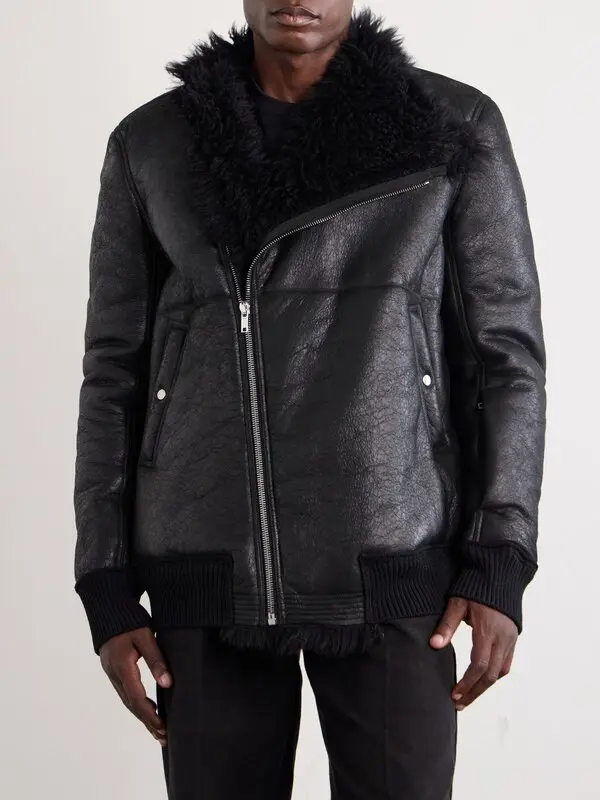 Rick Owens Hollywood Flight Shearling Jacket