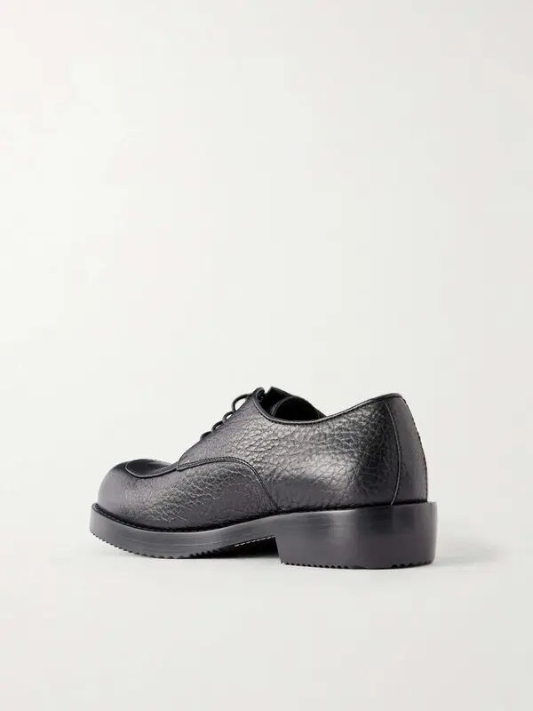 Dries Van Noten Textured-leather Derby Shoes