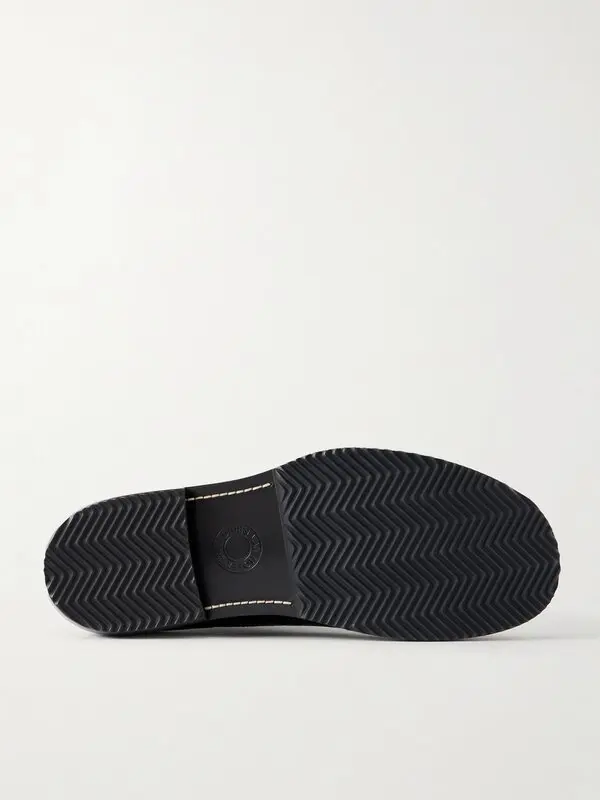Dries Van Noten Textured Calf Leather Derby Shoes