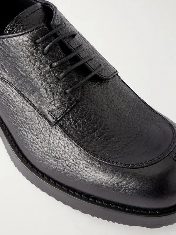 Dries Van Noten Textured Calf Leather Derby Shoes