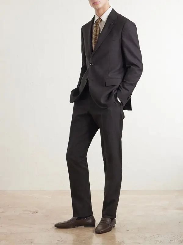 LARDINI Prince Of Wales Checked Wool Blazer