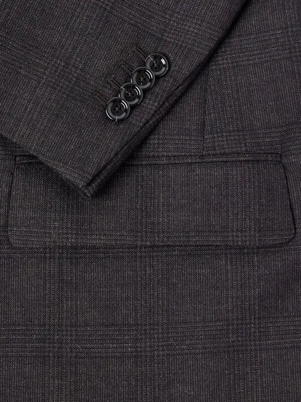 LARDINI Prince Of Wales Checked Wool Blazer