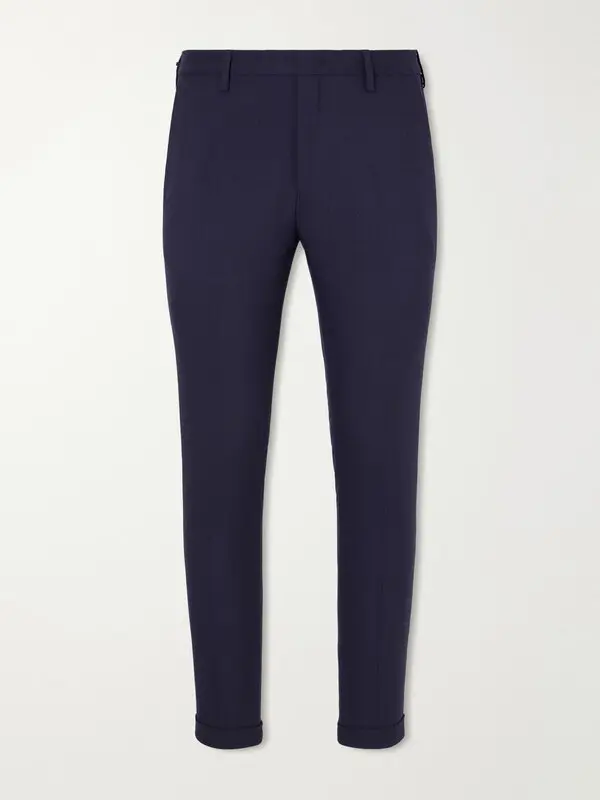 Paul Smith Tapered Wool Hopsack Suit Trousers