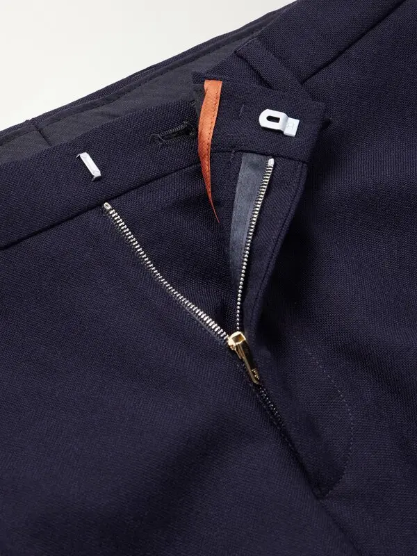 Paul Smith Tapered Wool Hopsack Suit Trousers