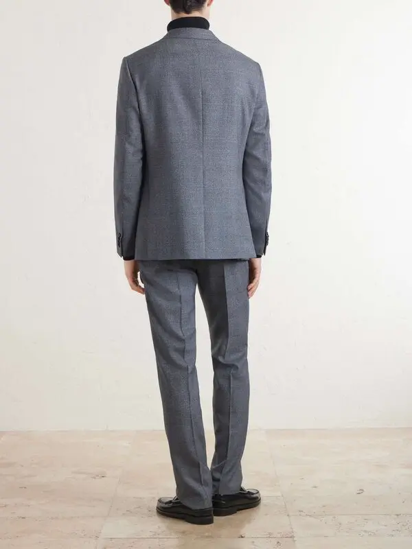 Caruso Norma Prince Of Wales Wool Suit Jacket