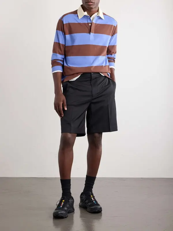 Moncler Straight-leg Gabardine Shorts