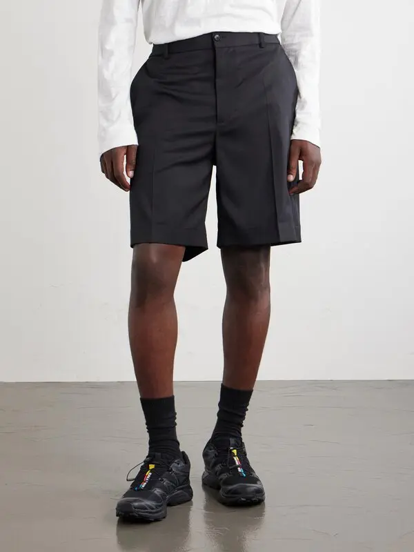 Moncler Straight-leg Gabardine Shorts
