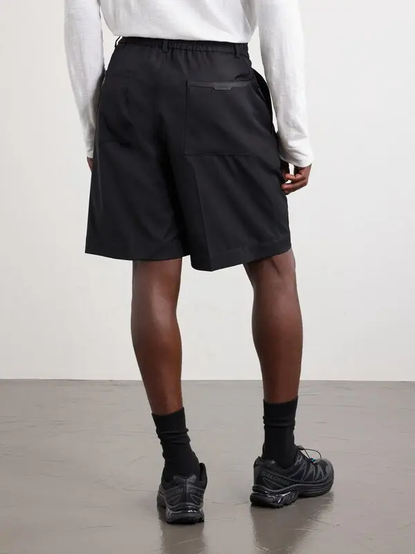 Moncler Straight-leg Gabardine Shorts
