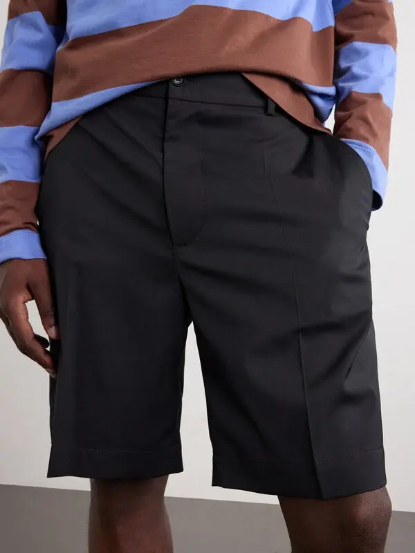 Moncler Straight-leg Gabardine Shorts