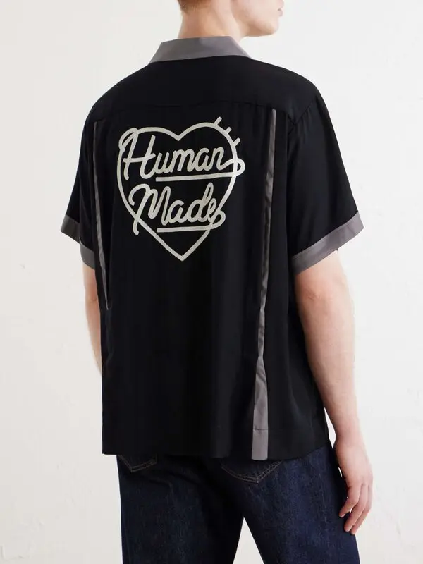 HUMAN MADE Logo-embroidered Poplin Shirt