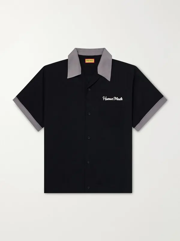 HUMAN MADE Logo-embroidered Poplin Shirt