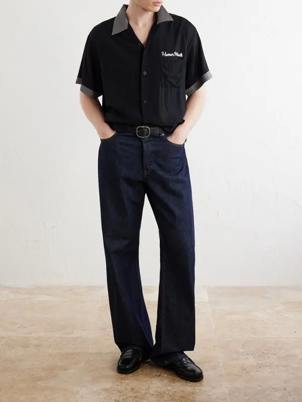 HUMAN MADE Logo-embroidered Poplin Shirt