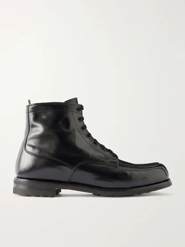 Officine Creative Balata Flexi 002 Leather Boots - Black