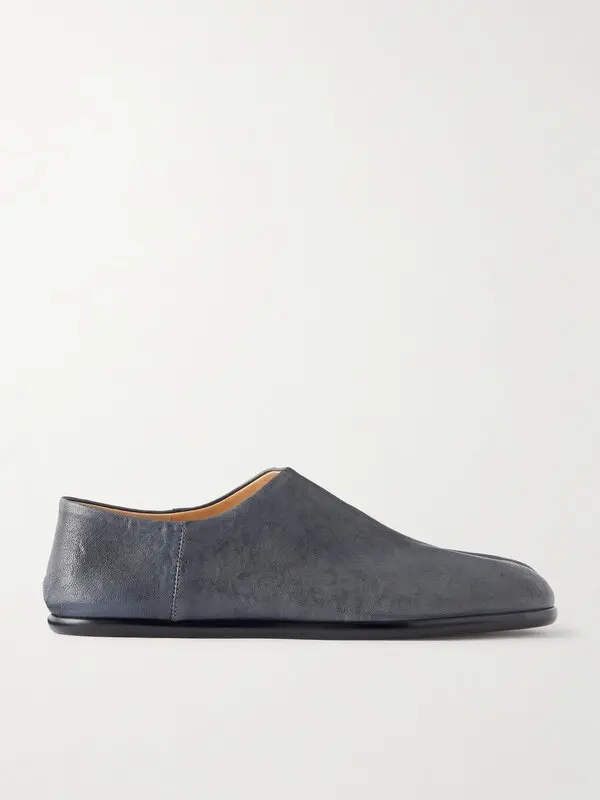 MAISON MARGIELA Tabi Split-toe Suede Slip-ons - Gray