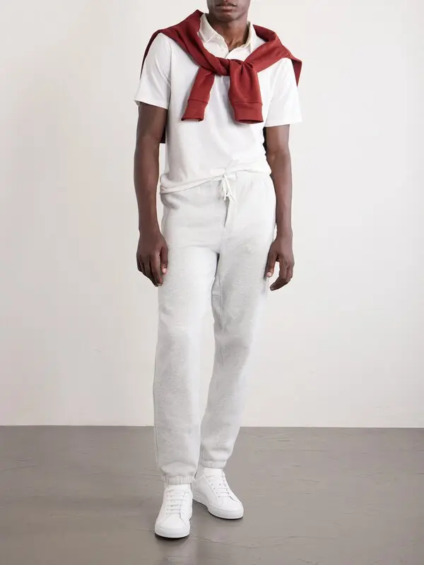 Lululemon Steady State Tapered Cotton-blend Jersey Sweatpants