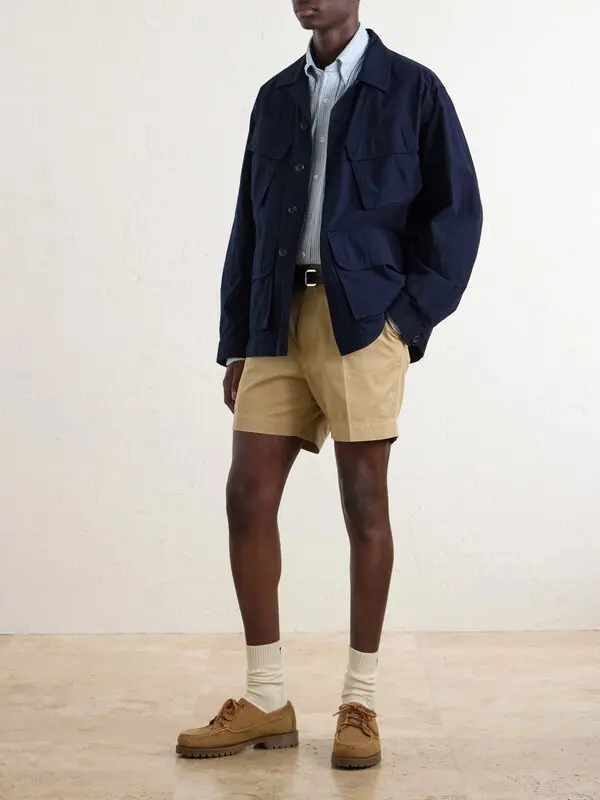 DRAKE'S Jungle Cotton-ripstop Overshirt