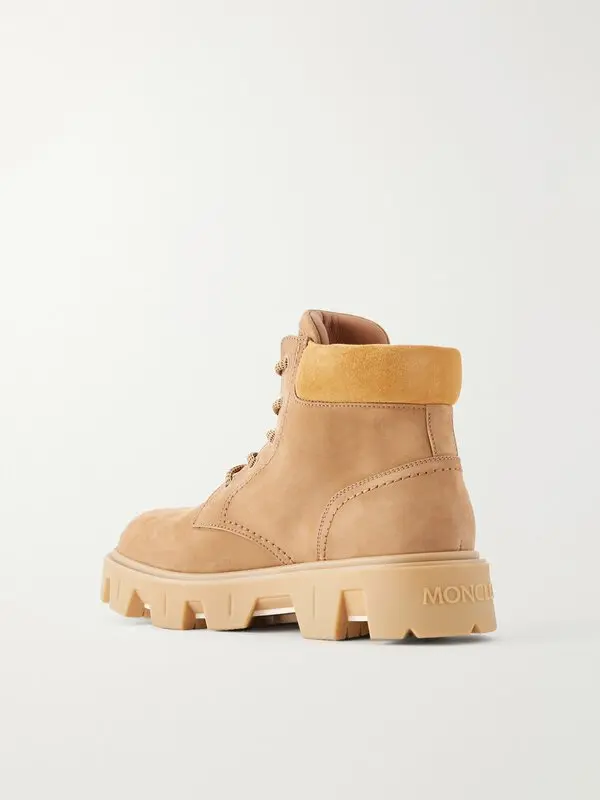 Moncler Peak City Suede Lace-up Boots