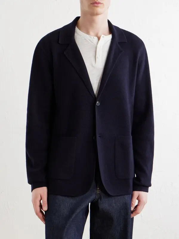 Paul Smith Knitted Merino Wool Blazer