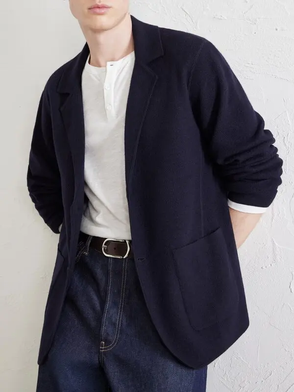 Paul Smith Knitted Merino Wool Blazer