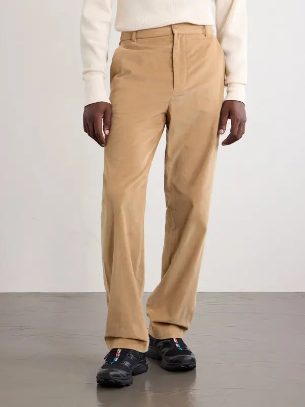 Moncler Straight-leg Cotton-corduroy Trousers